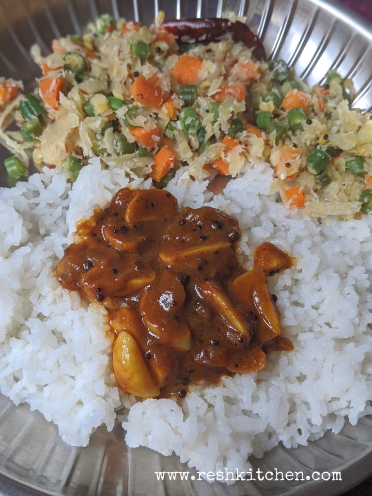 Poondu Kuzhambu (Garlic Curry without using Coconut) | How to make a ...